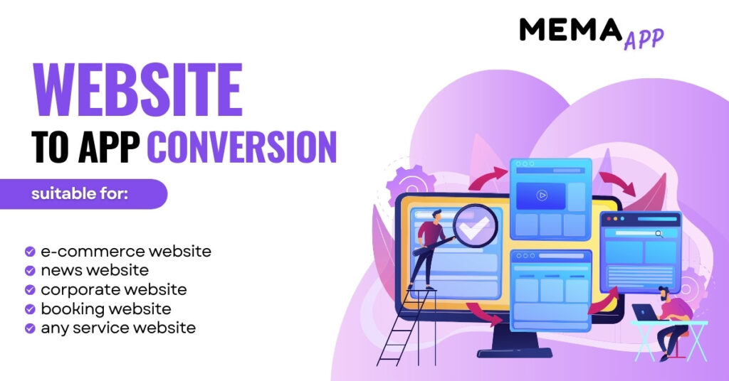 MEMA App – We Transform Your Website Into A Mobile App